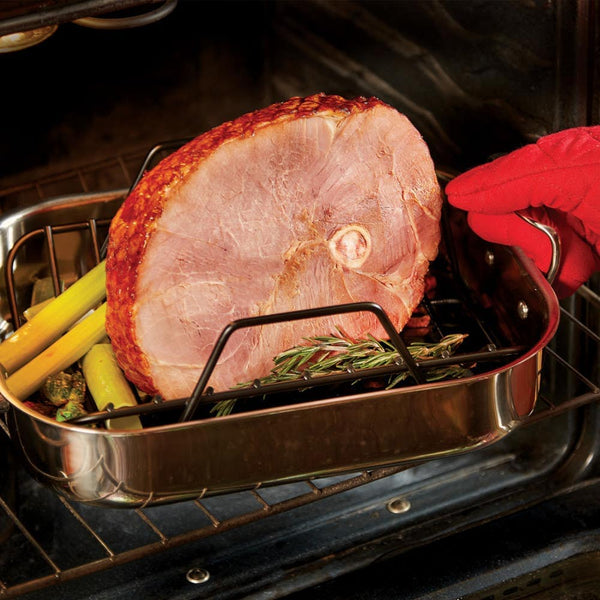 All-Clad Petite Stainless Steel Roaster with Rack - Southern Season